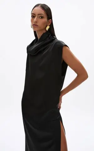 Rachel Gilbert Leeta Draped Midi Dress