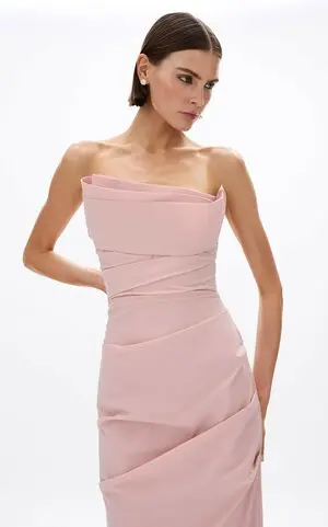 Rachel Gilbert Salma Strapless Midi Dress