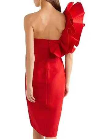 Johanna Ortiz One-shoulder Silk Gown