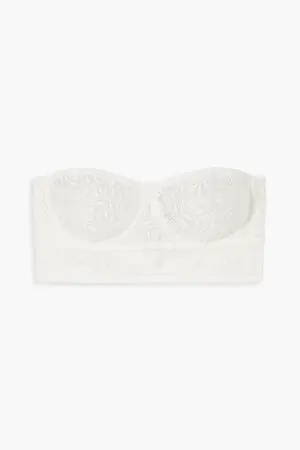 Else Acacia Strapless Lace Balconette Bra - Off-white