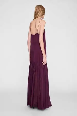ANINE BING Clementine Maxi Dress - Fig