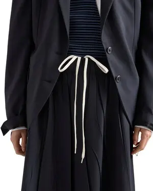 Prada Light Wool Midi Skirt