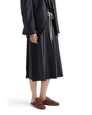 Prada Light Wool Midi Skirt