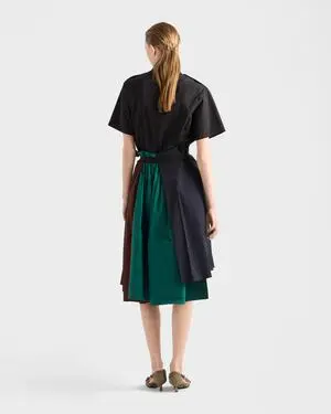 Prada Rush Stitch Patchwork Skirt - Navy
