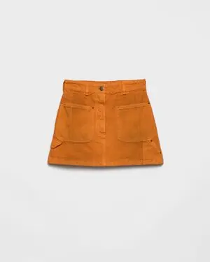 Prada Canvas Miniskirt