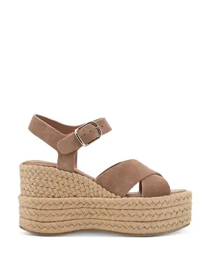 MARC FISHER LTD. Pasion Espadrille Platform Sandals - Medium Natural