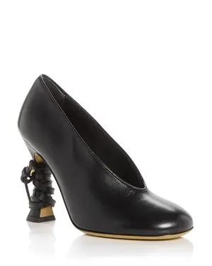 Moschino Duck Belted Pumps