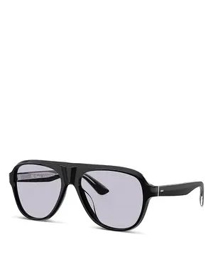 Oliver Spencer Aviator Optical Glasses, 54mm - Black