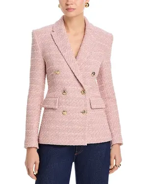 Generation Love Arielle Tweed Blazer - Pink Multi