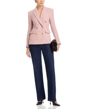 Generation Love Arielle Tweed Blazer - Pink Multi