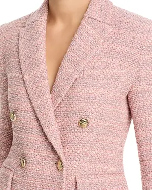 Generation Love Arielle Tweed Blazer - Pink Multi