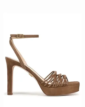 Veronica Beard Beverlee High Heel Sandals - Chestnut