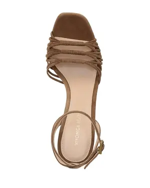 Veronica Beard Beverlee High Heel Sandals - Chestnut