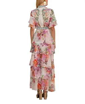 Hale Bob Itzayana Chiffon Maxi Dress