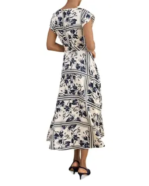 HOBBS LONDON Latimer Printed Midi Dress