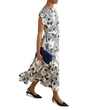 HOBBS LONDON Latimer Printed Midi Dress