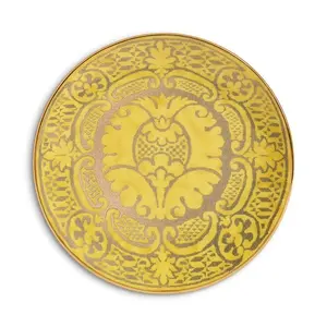 L'Objet Fortuny Orsini Dessert Plate, Set Of 4 - Yellow