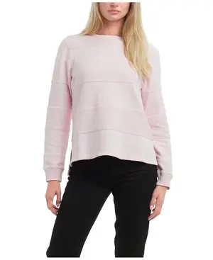 WILT CLOTHING Striped Sweatshirt - Pink A Boo