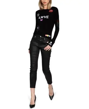 Lauren Moshi Mckinley Embellished Top