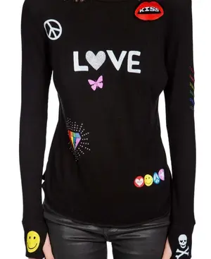 Lauren Moshi Mckinley Embellished Top
