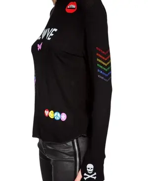 Lauren Moshi Mckinley Embellished Top