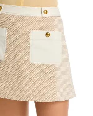 Ramy Brook Gili Skirt With Contrast Pockets - Sandstone