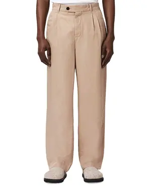 ALLSAINTS Roland Straight Fit Trouser Pants - Nutmeg Brown