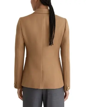 REISS Double Breasted Blazer - Camel