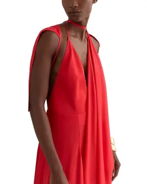 REISS Evory Layered Maxi Dress