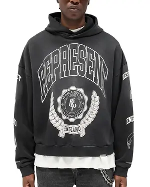 REPRESENT Legacy Logo Graphic Hoodie - Black