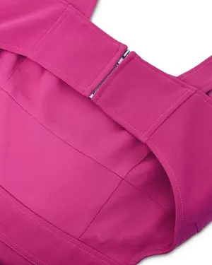 REISS Dina Midi Dress - Raspberry