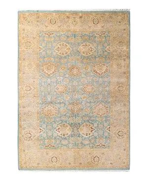 Bloomingdale'S Mogul M1749 Area Rug 4'8x6'8 - Light/blue