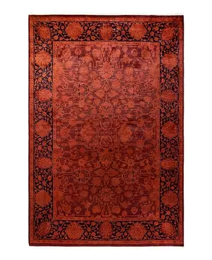 Bloomingdale'S Fine Vibrance M1495 Area Rug 6'1x9'3 Red
