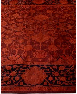 Bloomingdale'S Fine Vibrance M1495 Area Rug 6'1x9'3 - Red