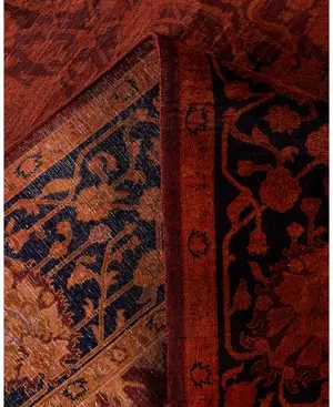 Bloomingdale'S Fine Vibrance M1495 Area Rug 6'1x9'3 - Red