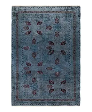 Bloomingdale'S Fine Vibrance M1427 Area Rug 6'2x9'0 - Gray