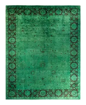 Bloomingdale'S Fine Vibrance M1355 Area Rug 9'4x12'0 Green