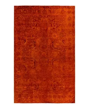 Bloomingdale'S Fine Vibrance M1318 Area Rug 6'2x9'5 - Orange