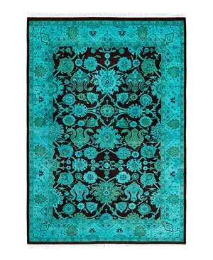 Bloomingdale'S Fine Vibrance M1279 Area Rug 4'2x6'0 - Red