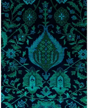 Bloomingdale'S Fine Vibrance M1495 Area Rug 6'1x9'2 - Purple
