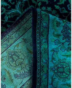 Bloomingdale'S Fine Vibrance M1495 Area Rug 6'1x9'2 - Purple