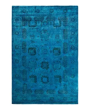 Bloomingdale'S Fine Vibrance M1270 Area Rug 6'1x9'2 - Blue