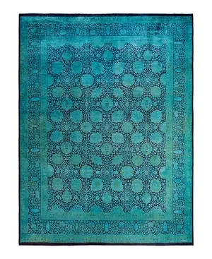 Bloomingdale'S Fine Vibrance M1463 Area Rug 8'0x10'7 Blue