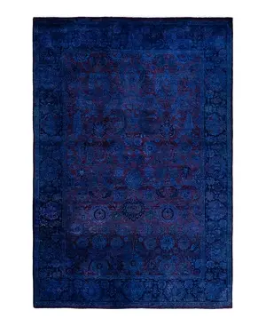 Bloomingdale'S Fine Vibrance M1130 Area Rug 6'2x9'0 - Blue