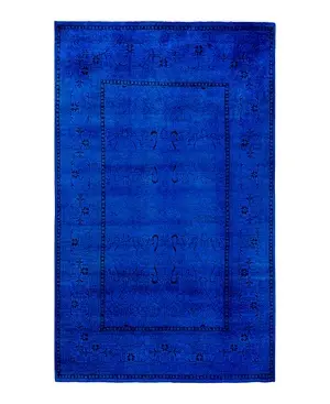 Bloomingdale'S Fine Vibrance M1554 Area Rug 5'3x7'10 - Blue