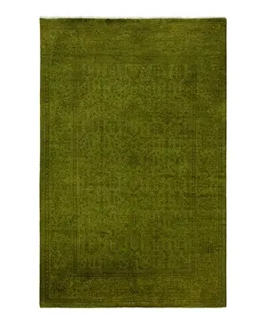 Bloomingdale'S Fine Vibrance M1427 Area Rug 3'10x6'1 - Green