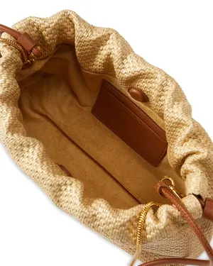 Veronica Beard Small Raffia Crossbody Bag