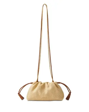 Veronica Beard Small Raffia Crossbody Bag