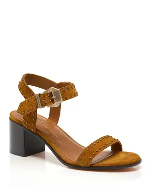 Free People Buckle Up Block Heel Sandals - Driftwood