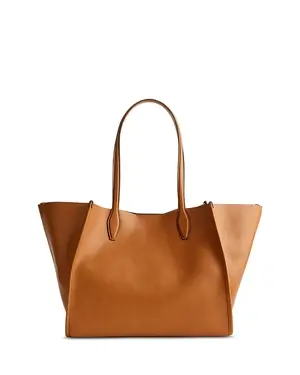 Madewell Lexington Leather Tote - Hot Coffee